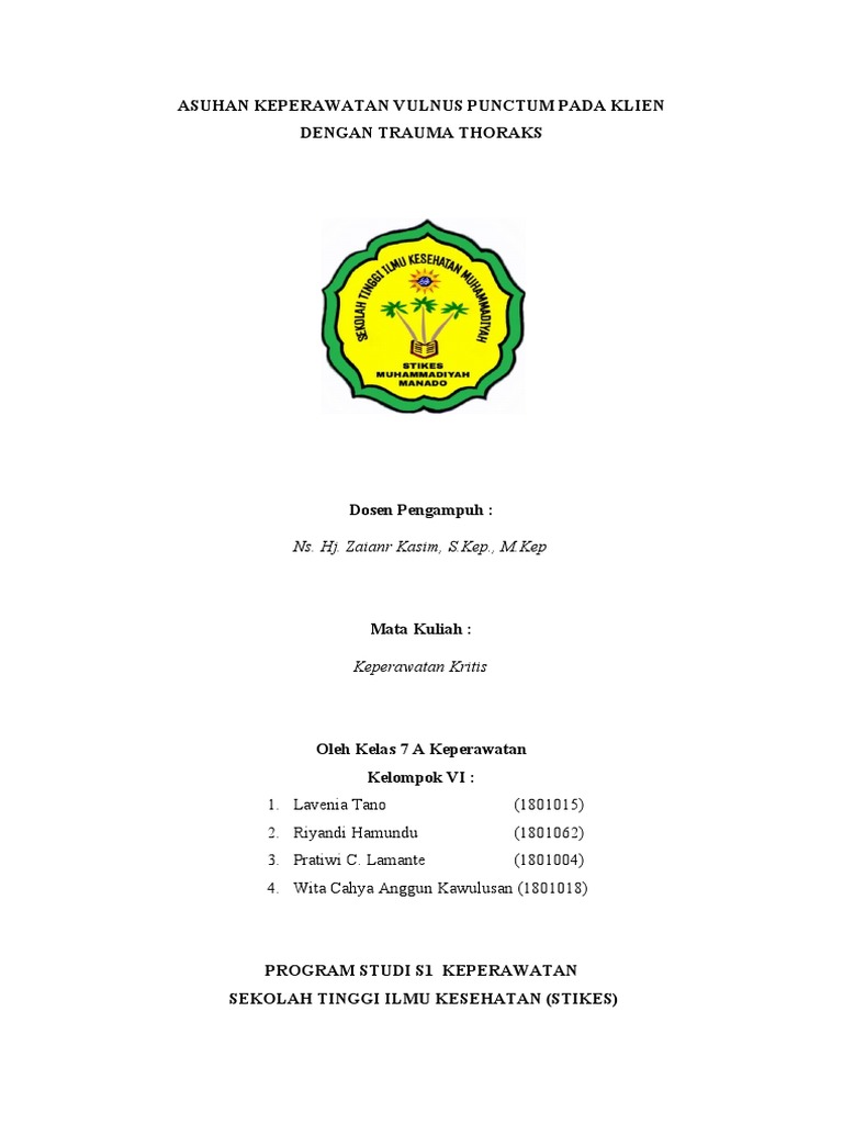 Asuhan Keperawatan Vulnus Punctum Pada Klien | PDF