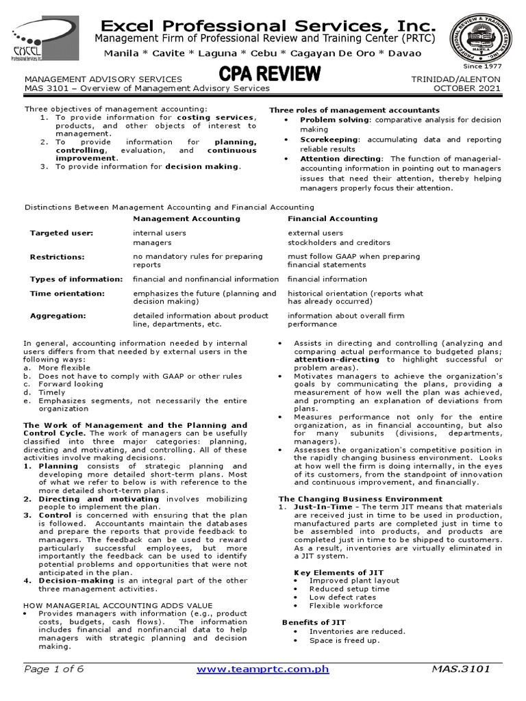Overview of MAS | PDF | Stocks | Accounting