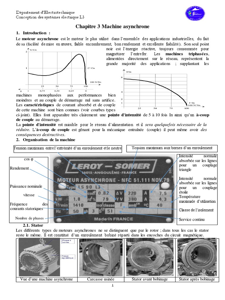 Moteur Dahlander Generalite Machine Asynchrone | PDF | Frein | Physique ...