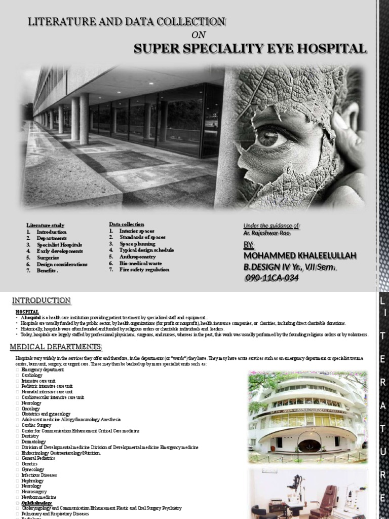 Super Speciality Eye Hospital: Literature and Data Collection | PDF ...