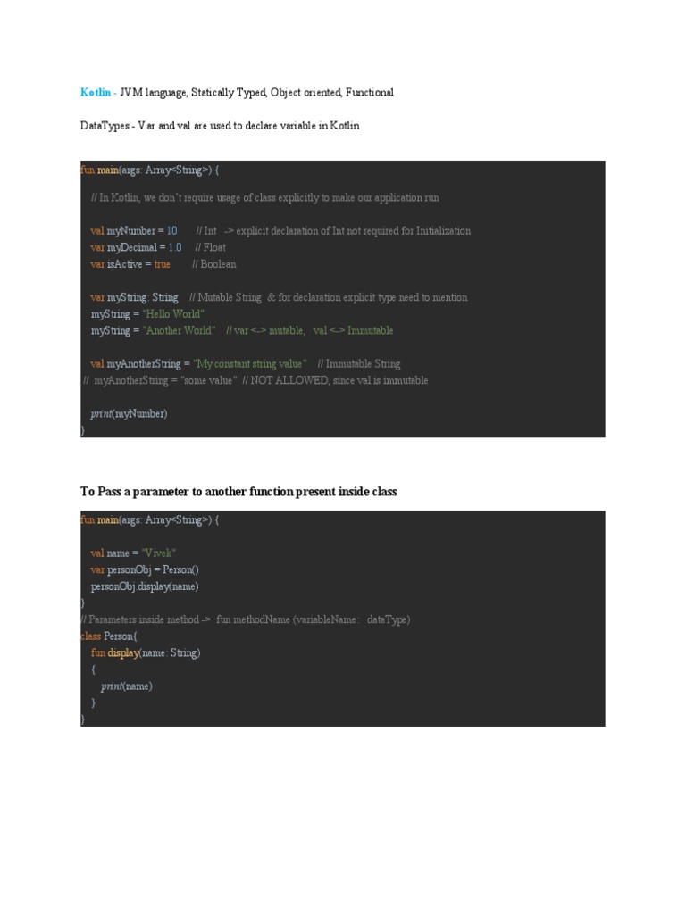 Kotlin Assignment Pdf Anonymous Function Method Computer Programming