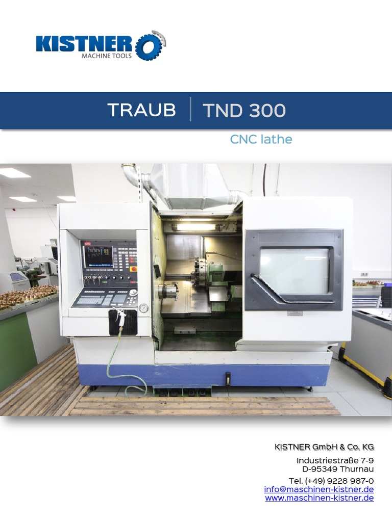 Traub: Info@maschinen-Kistner - de WWW - Maschinen-Kistner - de | PDF ...