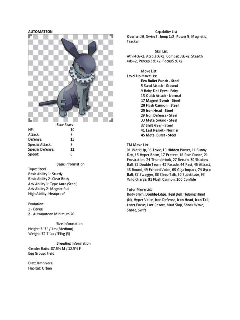 AVIATEON: Capabilities and Moveset of the Flying-Type Evolution of ...