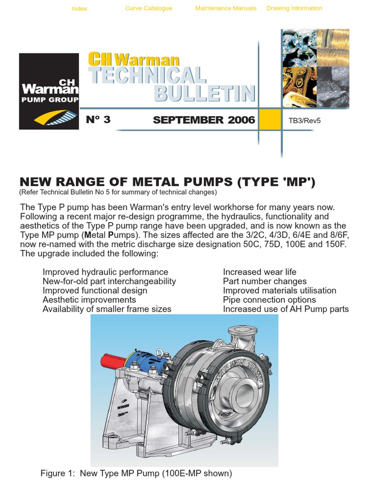 Technical Bulletin 3 | PDF | Pump | Pipe (Fluid Conveyance)