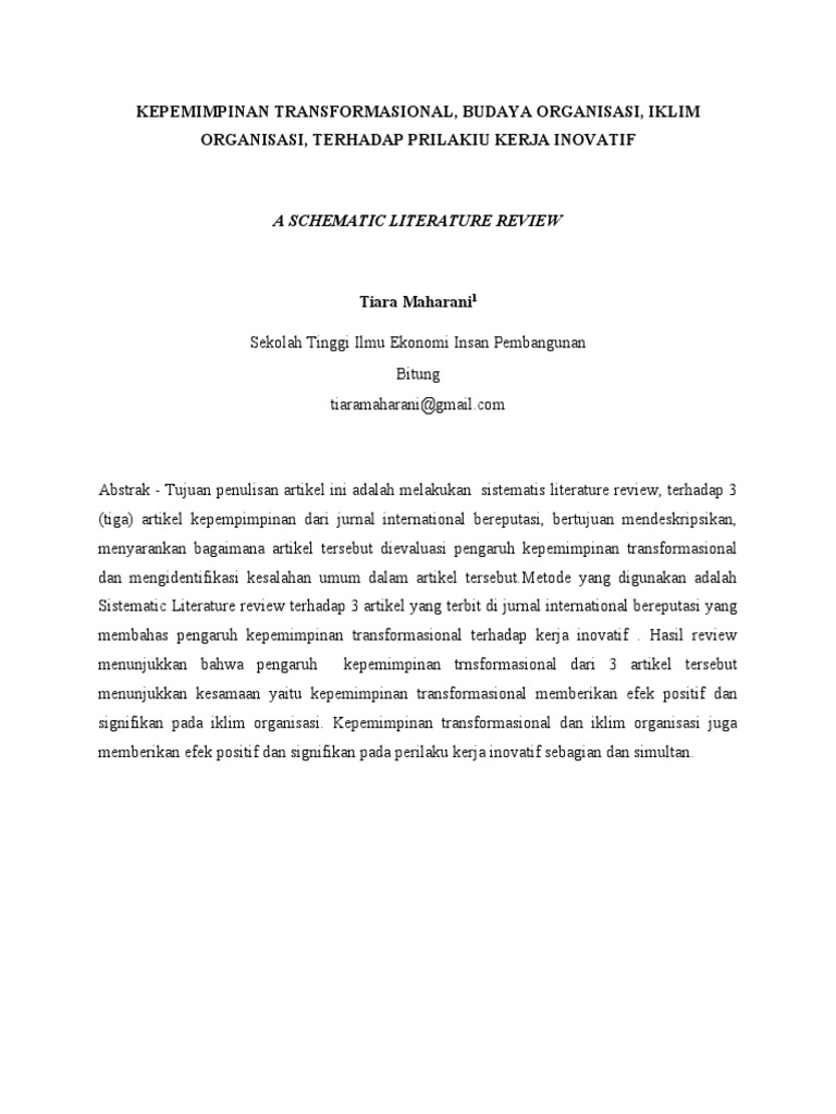 Literatur Review | PDF