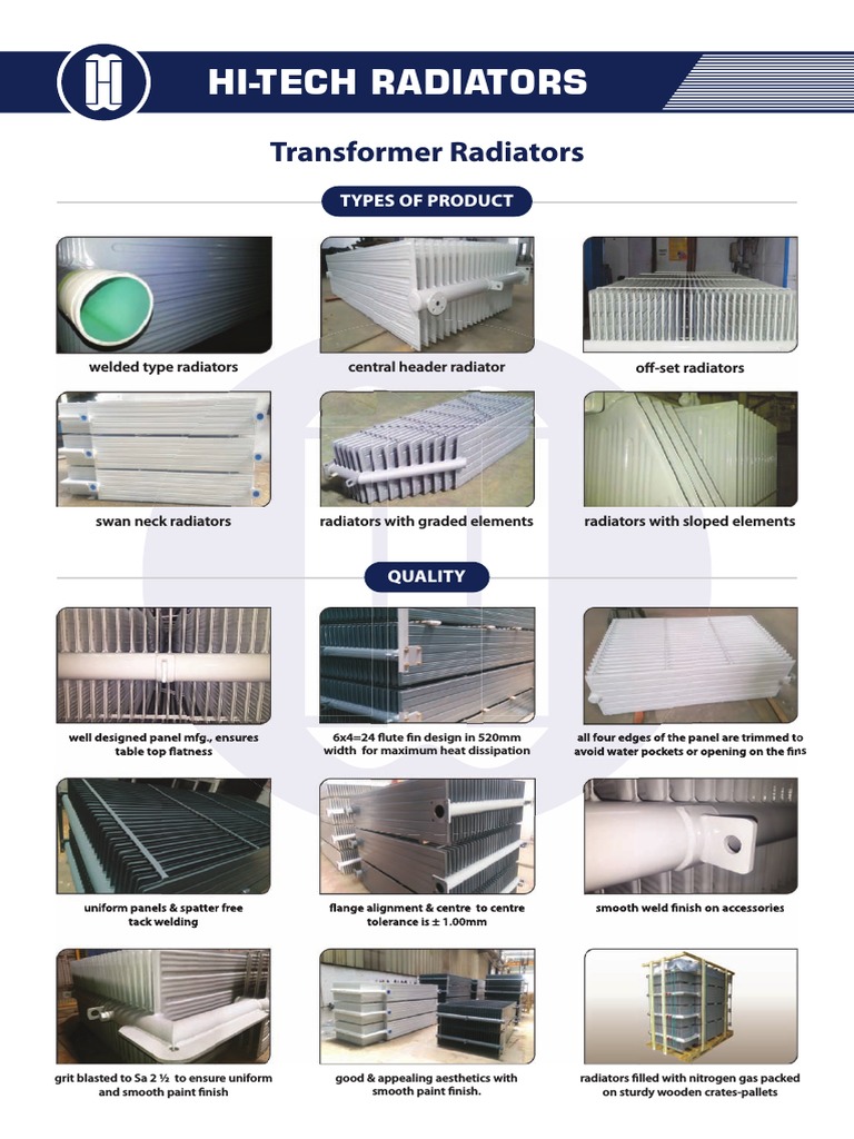 Hi-Tech Radiators Product Catalogue | PDF | Galvanization | Metals
