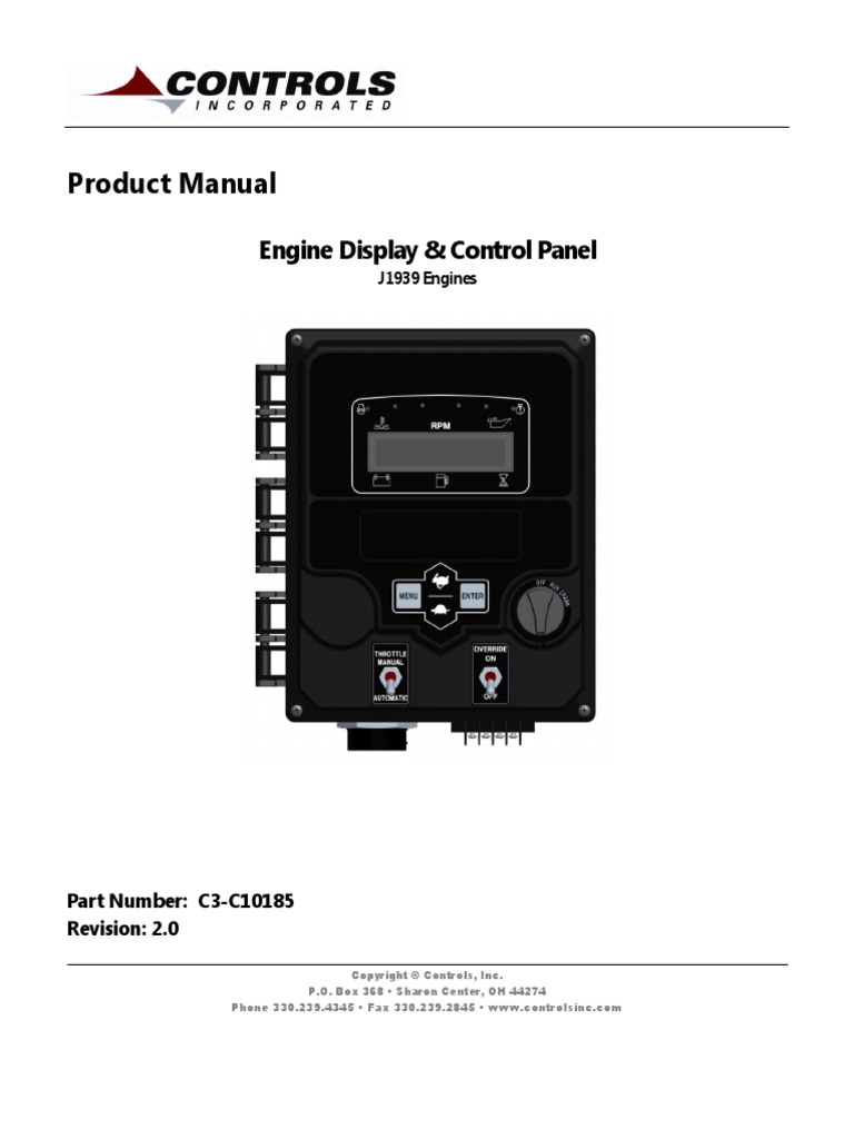 Manual Producto - C3-C10185 Manual (Rev. 2.0) | PDF | Throttle | Relay