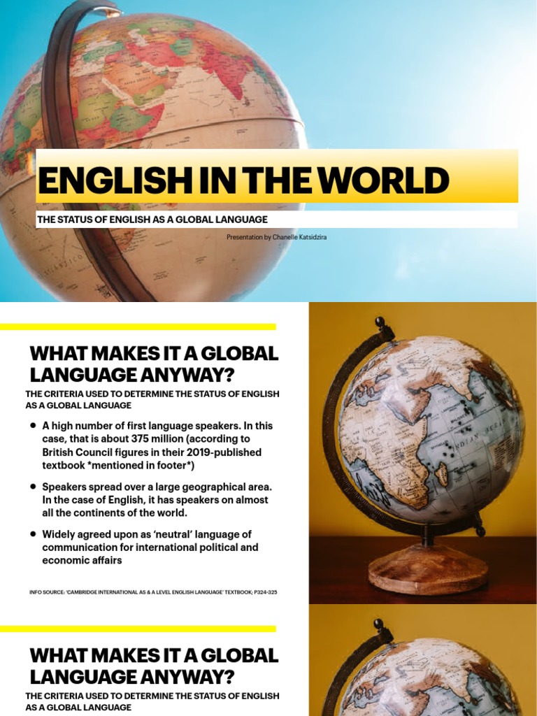 English: The Global Language Status | PDF | English Language | Zimbabwe