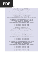 I'm Still Standing Lyrics | PDF | Self-Improvement