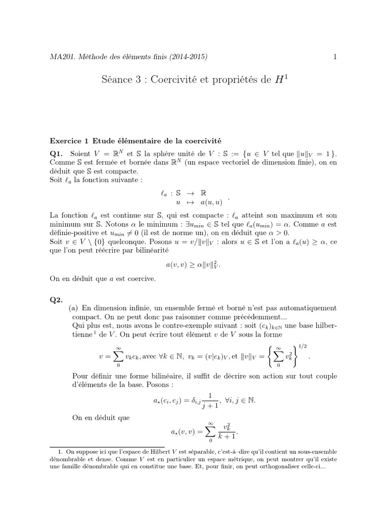TD3 Cor | PDF | Méthode des éléments finis | Fonctionnalités et modélisations