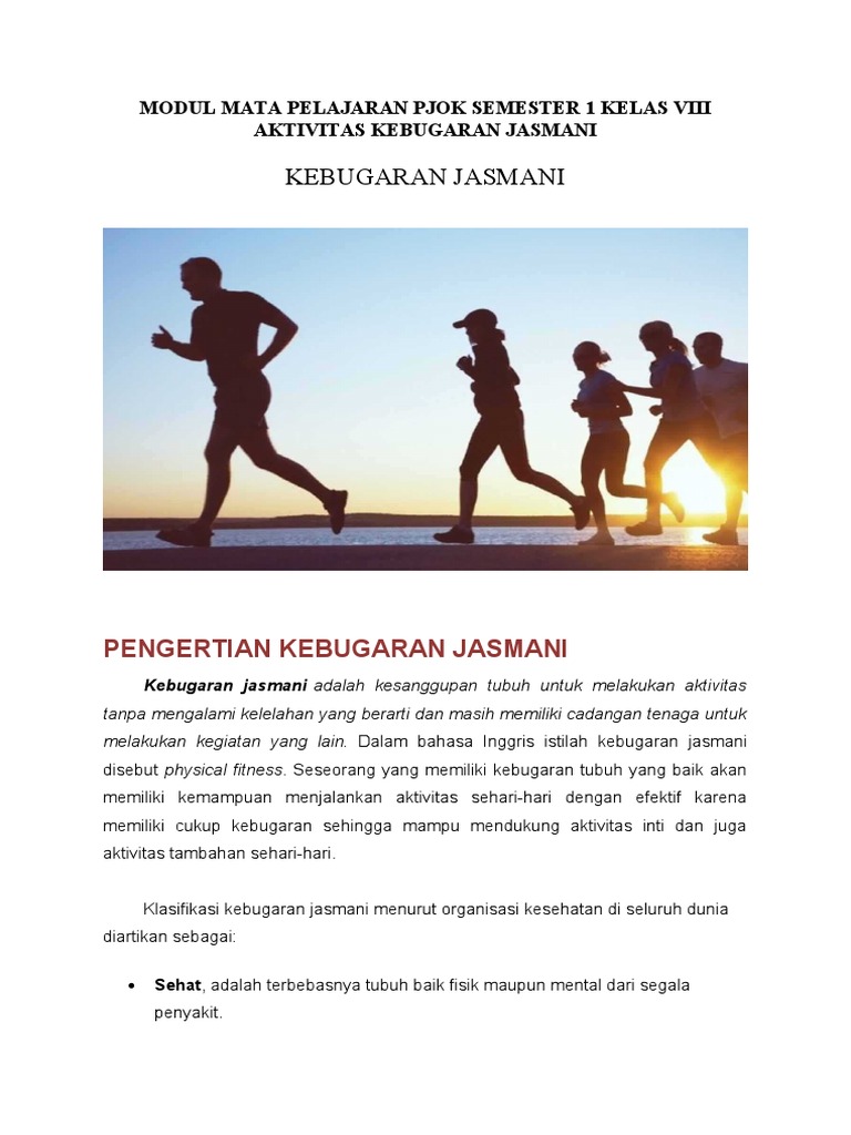 Modul Kebugaran Jasmani | PDF