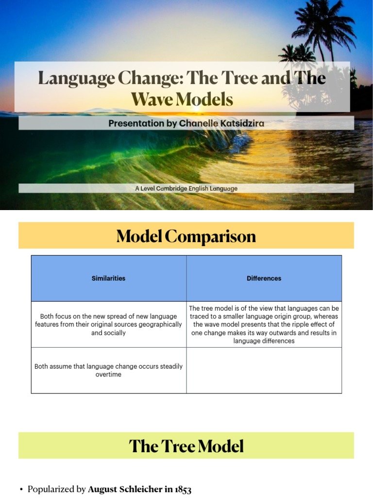 Tree vs. Wave Models of Language Change | PDF | Sociolinguistics ...