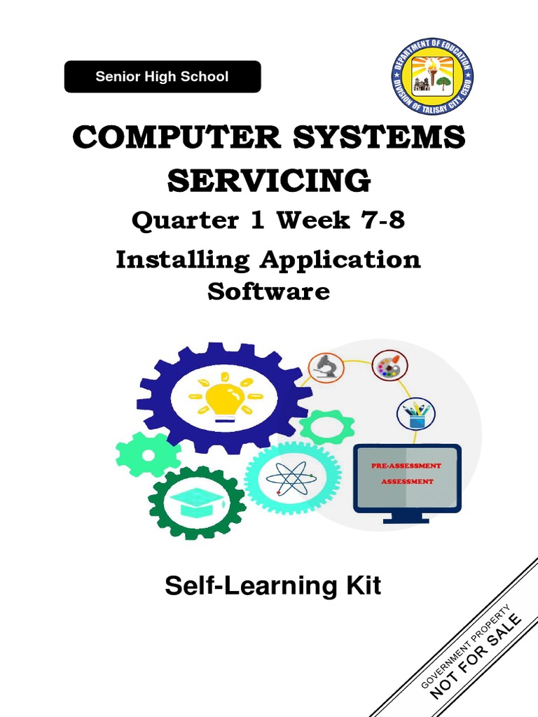 Quarter 1 Week 7-8 Installing Application Software: Senior High School ...