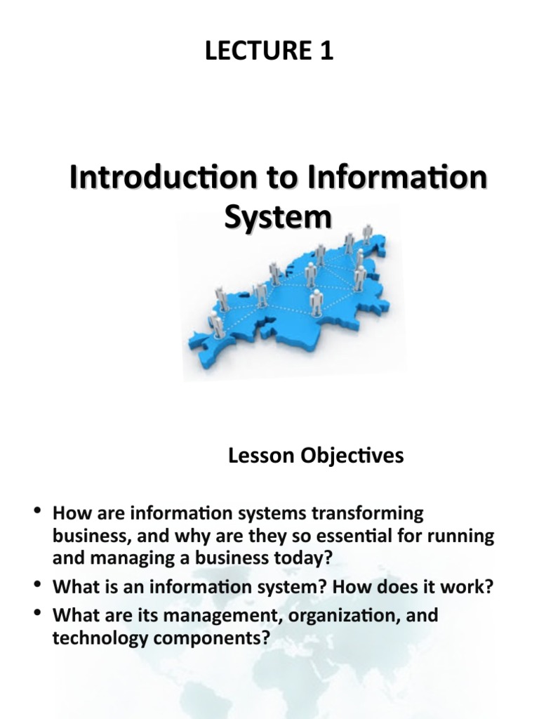 Introduction To Information System | PDF | Information System | Information