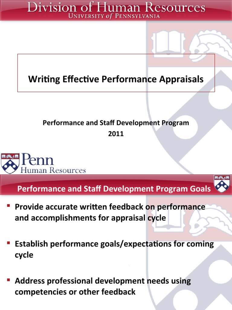 Writing Effective Performance Appraisals | PDF | Performance Appraisal ...