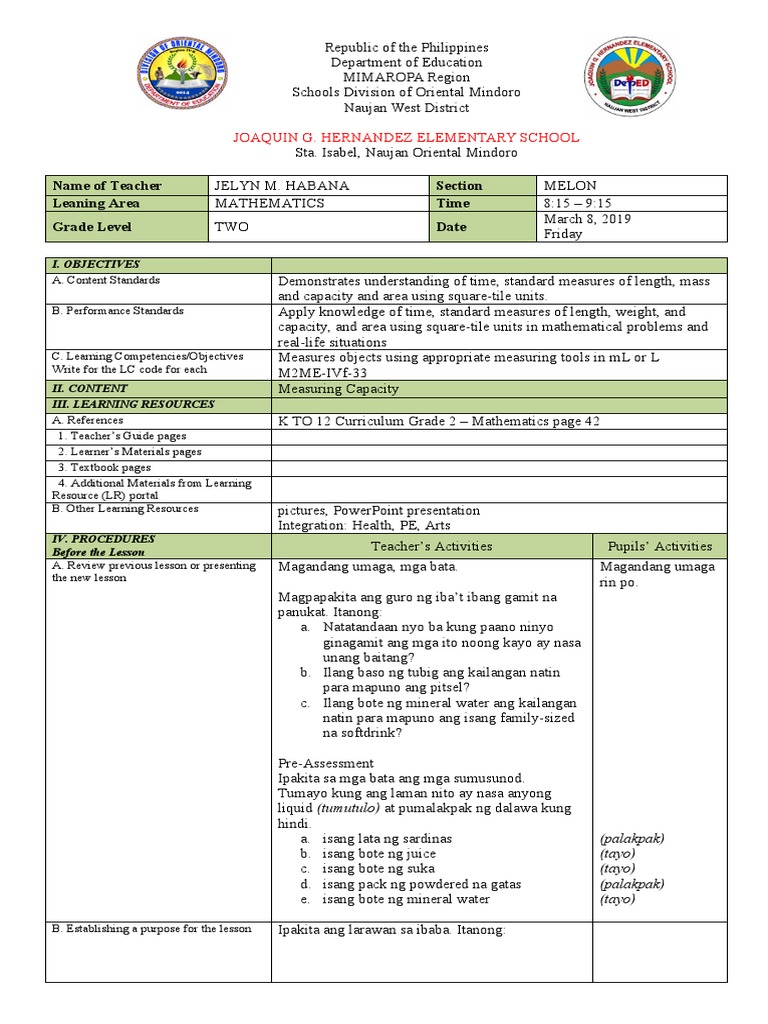 Co DLP 4Q Math | PDF