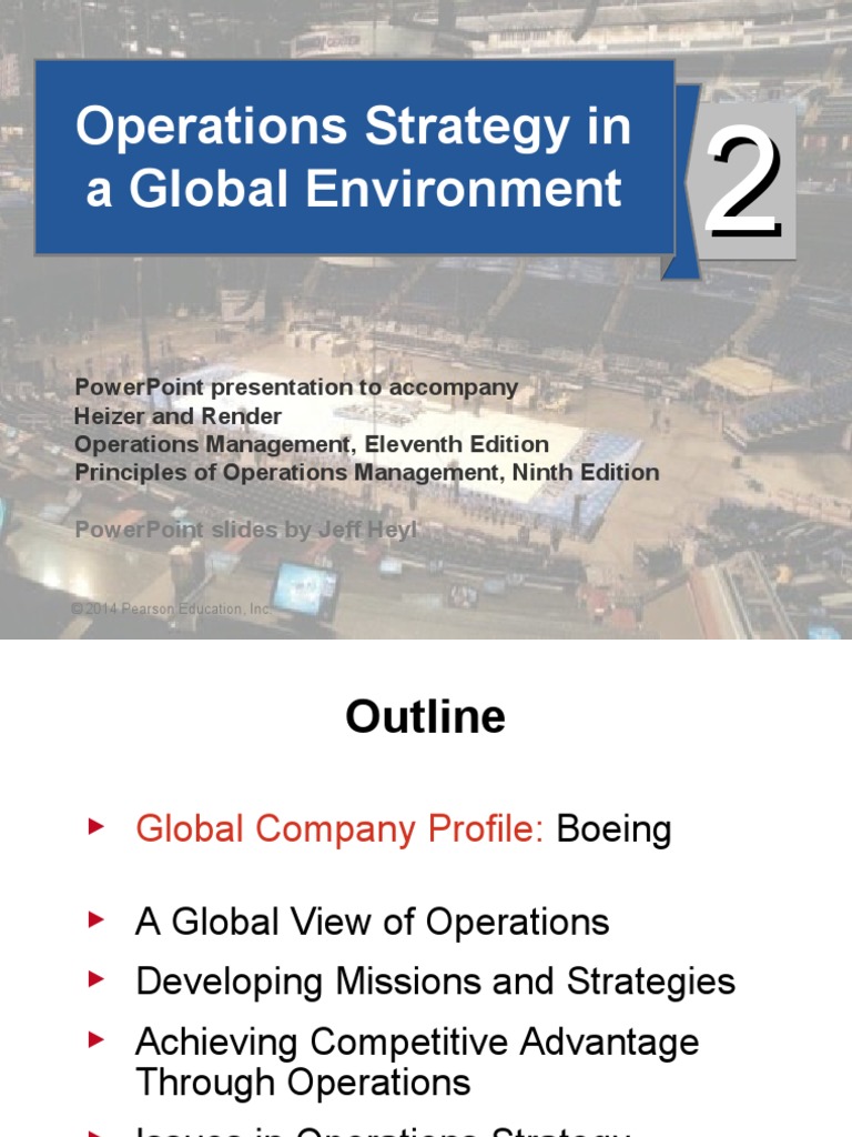 Operations Strategy in A Global Environment | PDF | Strategic ...