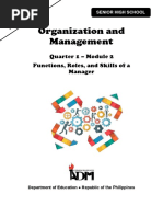 Organization and Management Grade 11 ABM PDF | PDF | Goal | Human Resources