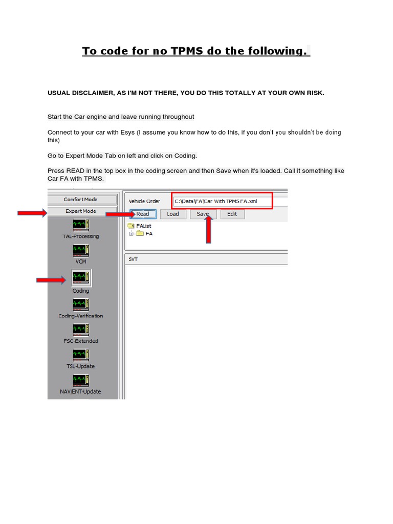 TPMS VO Coding RPA or RFA (Country Dependant) | PDF | Computer File ...