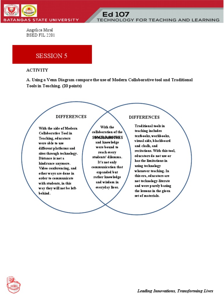 Modern Collaborative Tool & Traditional Tools in Teaching | PDF ...