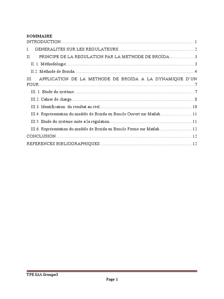 Tpe SAA BROIDA | PDF | Automatisation | Mathématiques
