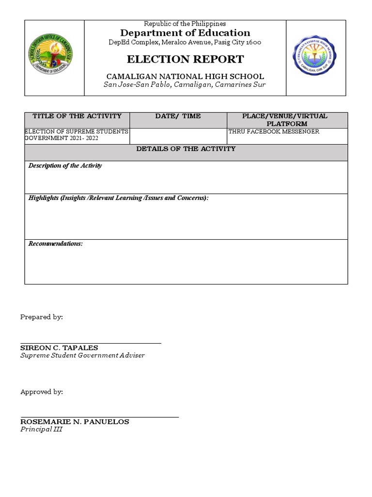 SSG Forms | PDF | Middle Schools | Primary Education
