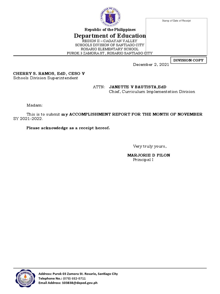 Department of Education: Republic of The Philippines | PDF | Public ...