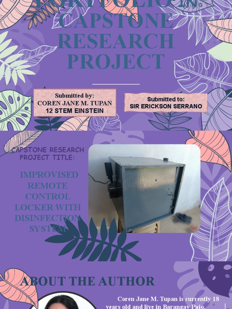 Capstone Research Project E-Portfolio | PDF | Creativity | Communication