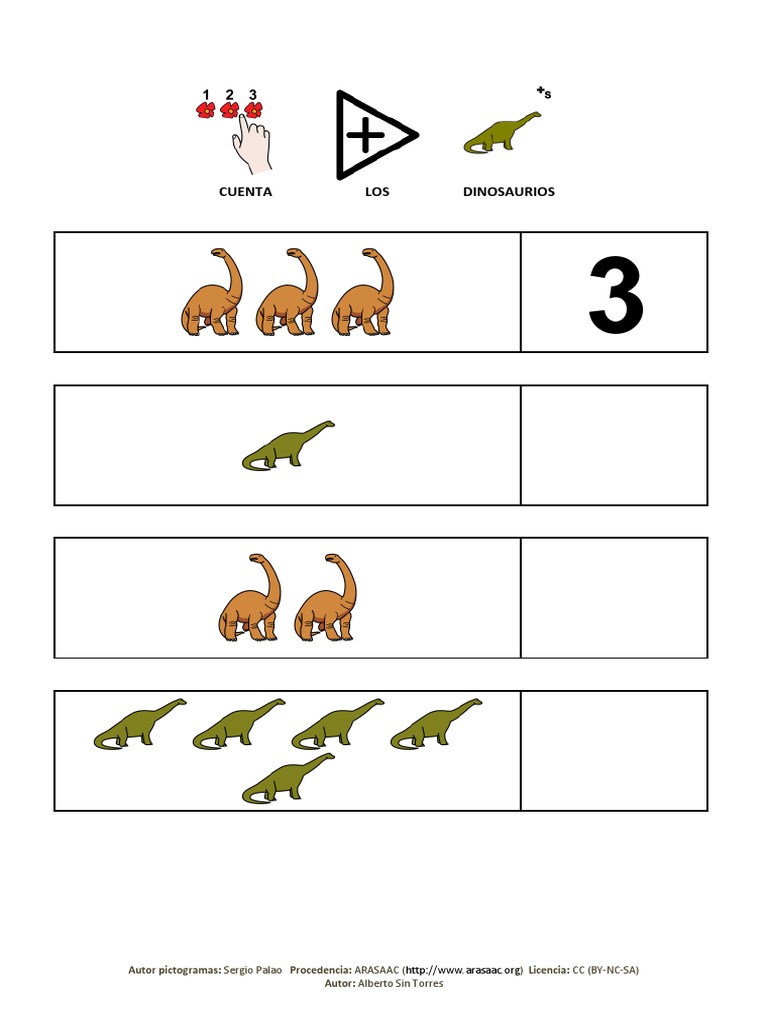 Numeracion Dinosaurios | PDF | Informática