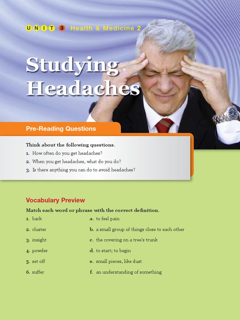 Studying Headaches: Health & Medicine 2 | PDF | Headache | Migraine