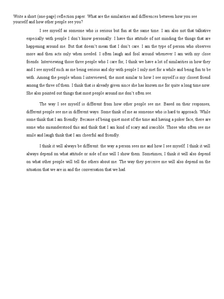The I & The Me, DIfferent Perspective | PDF | Self-Improvement