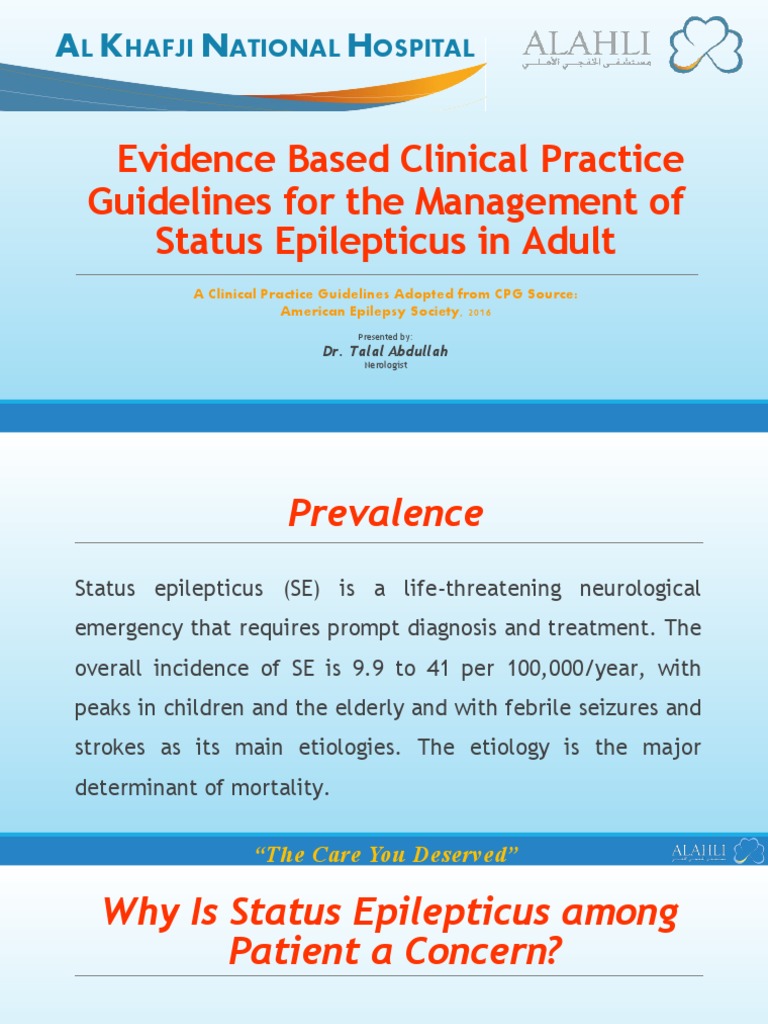 Adult Status Epilepticus | PDF | Epilepsy | Therapy