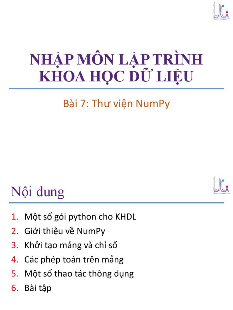 Thư viện numpy | PDF