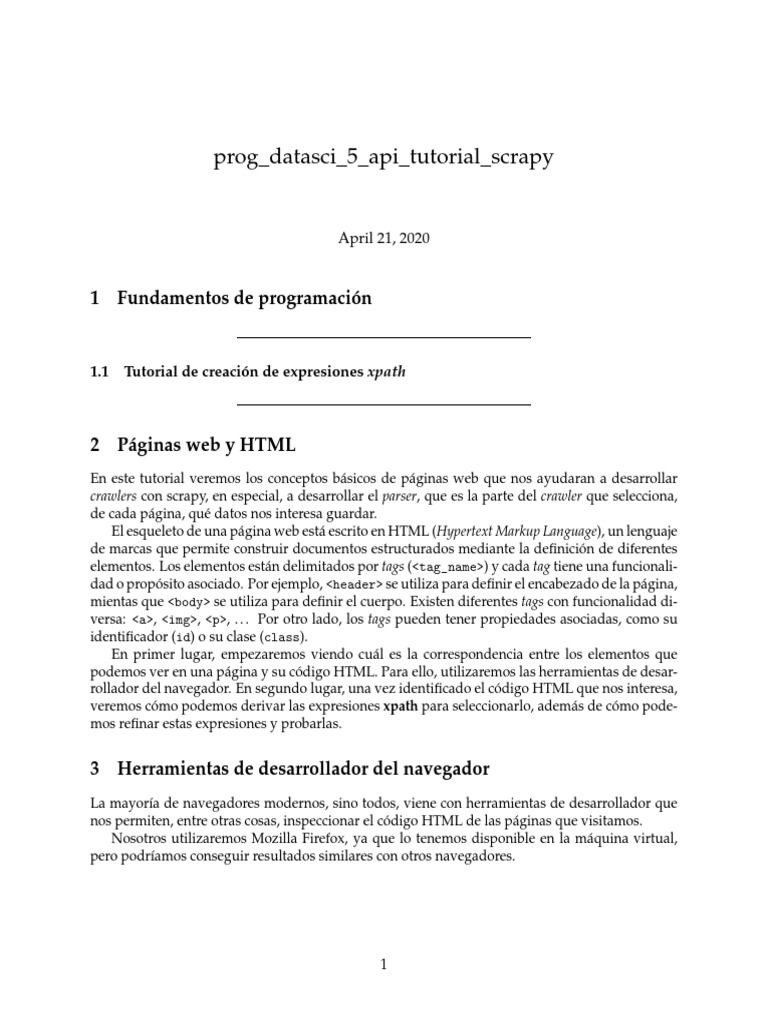 Prog Datasci 5 Api Tutorial Scrapy Pdf Html Informática 8007