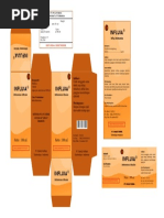 Teza Tablet Salut Selaput 50mg Tegoprazan DKI2265100117A1 2022 PIL | PDF