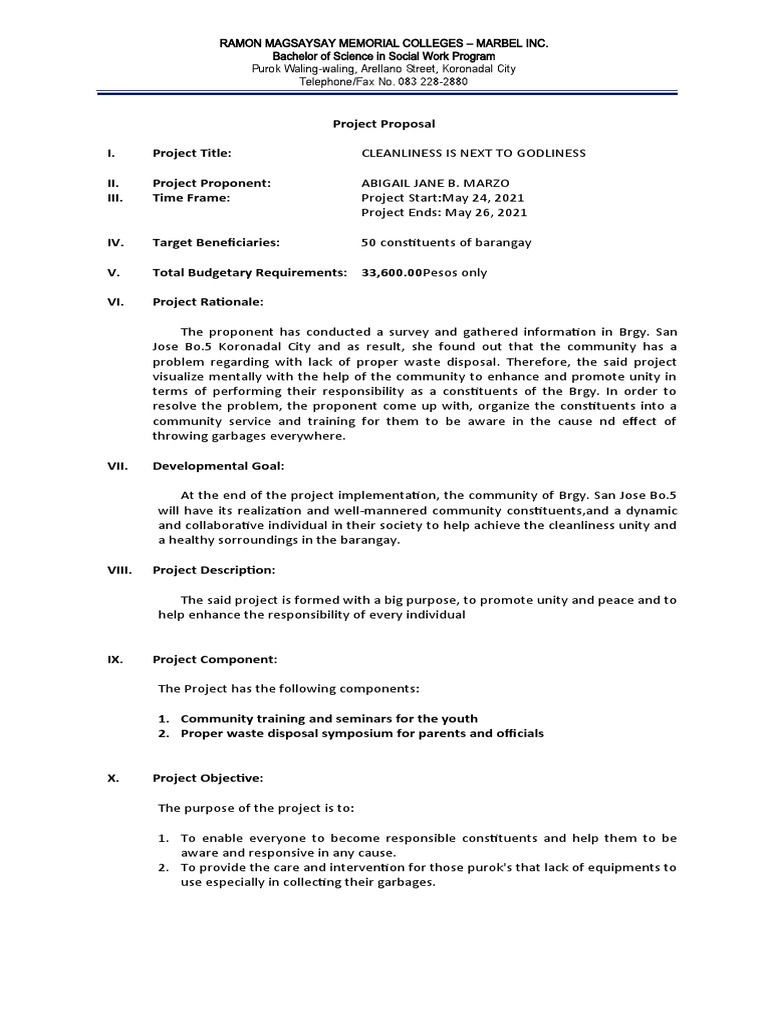 Project Proposal Final Document | PDF