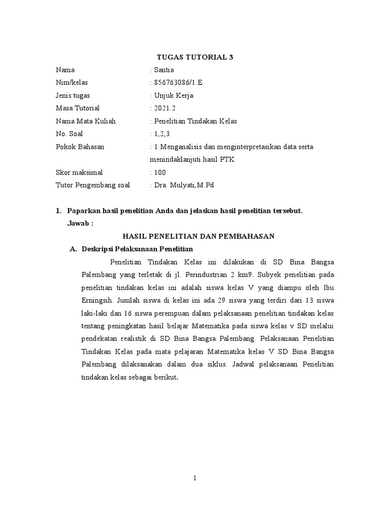 TUGAS TUTORIAL 3 PTK Santia | PDF