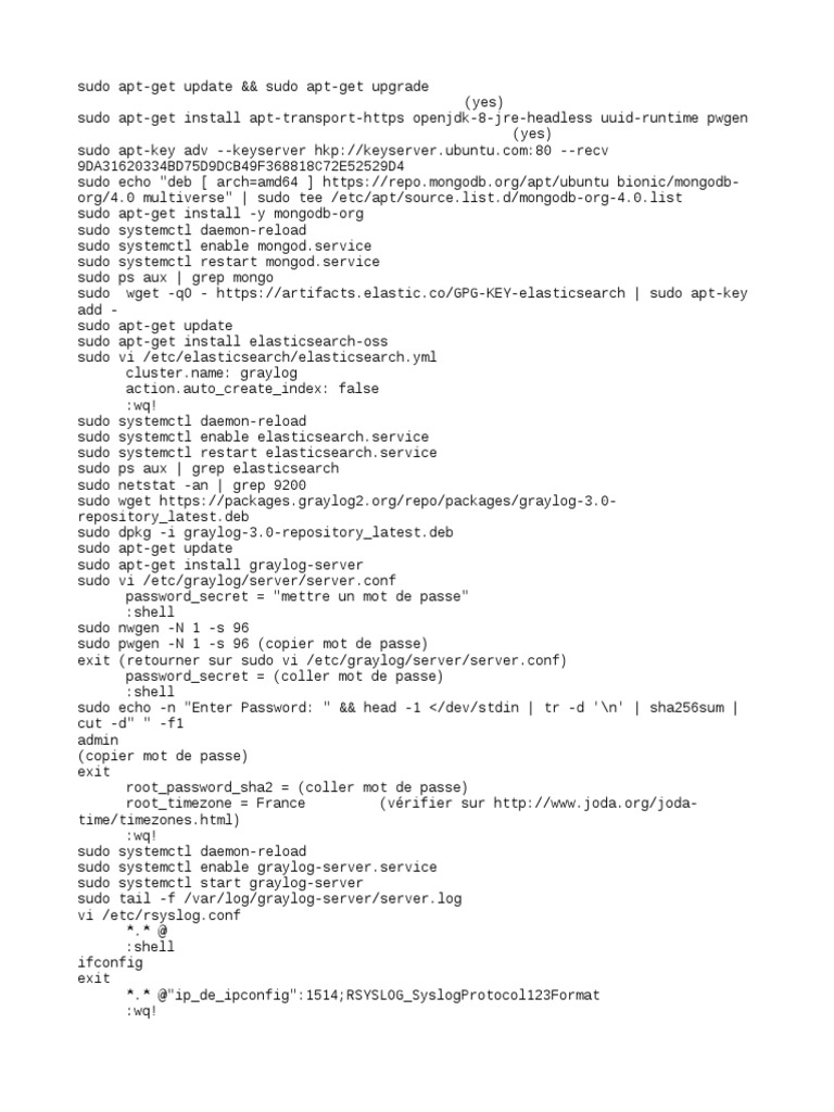 Installation - Graylog - Copie | PDF