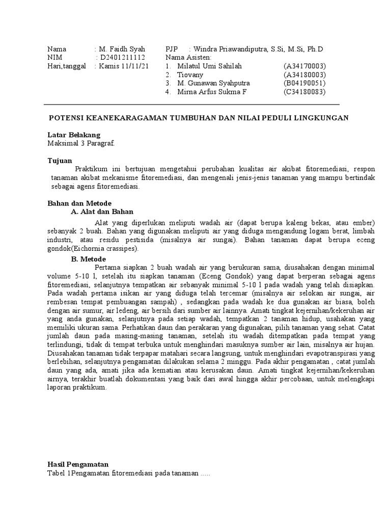 Format Laporan - Prak MG 11 | PDF