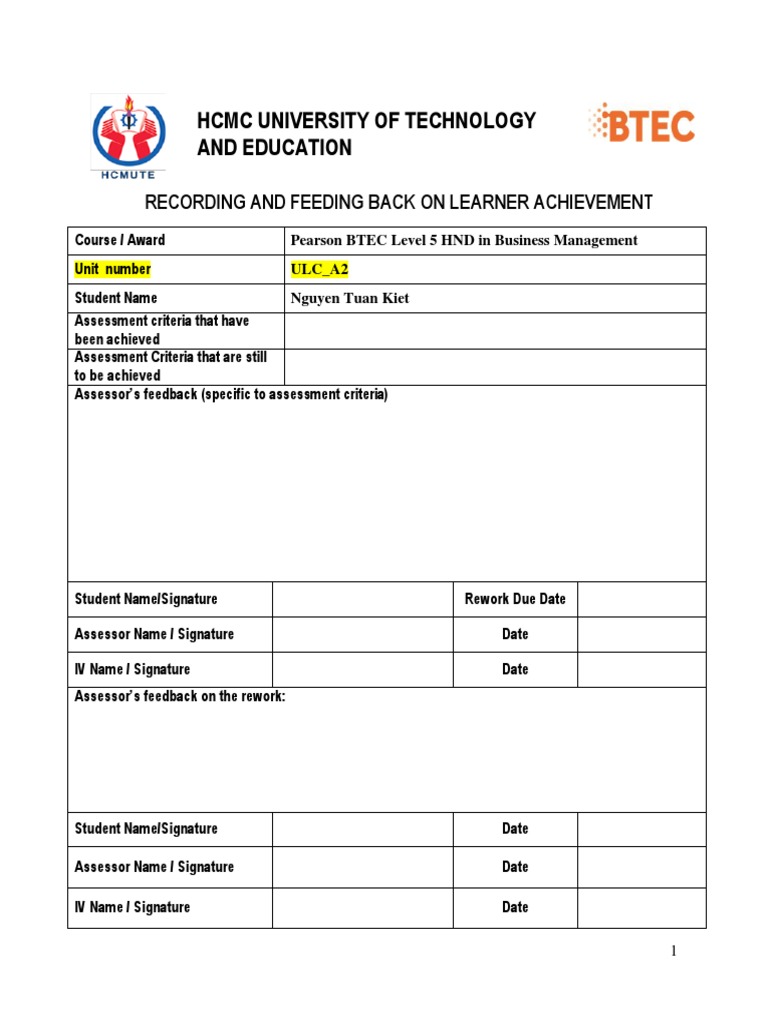 ULC A2 Nguyen Tuan Kiet | PDF | Leadership | Decision Making