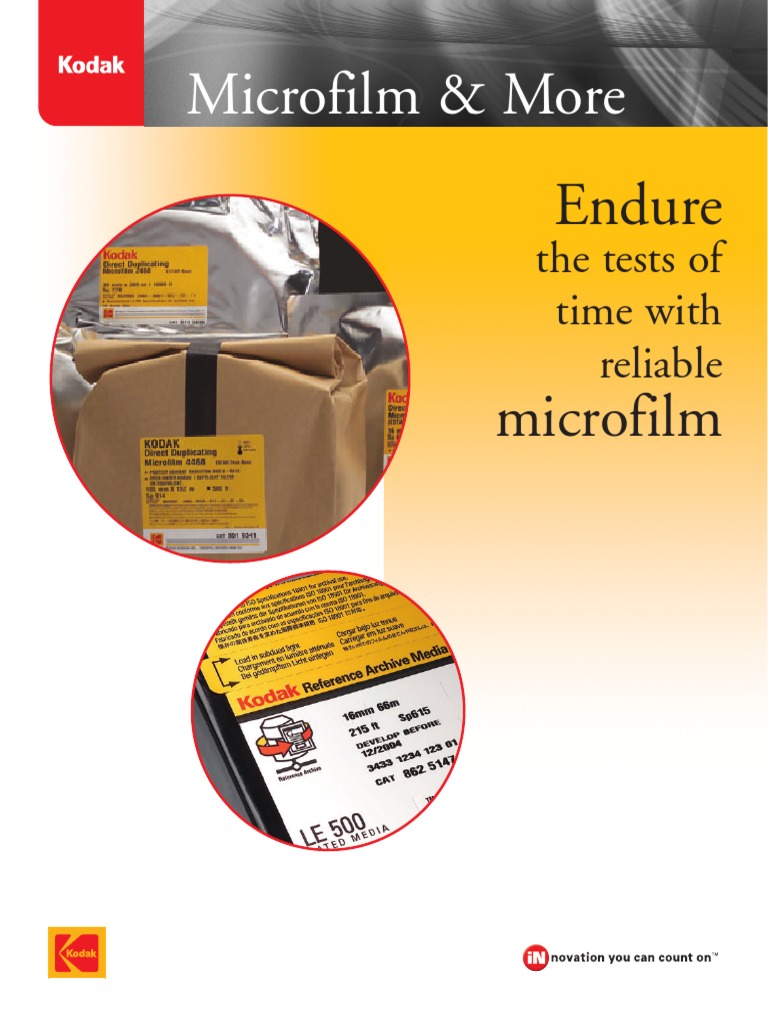 Microfilm Kodak | PDF | Microform | Image Scanner