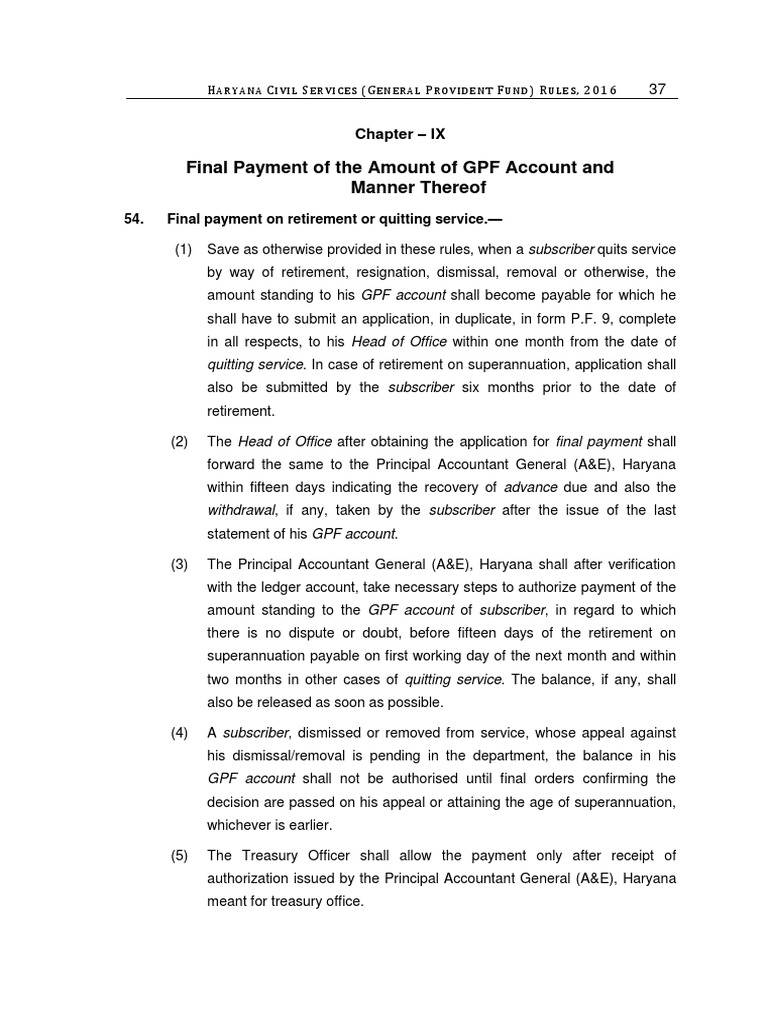 GPF Rule | PDF