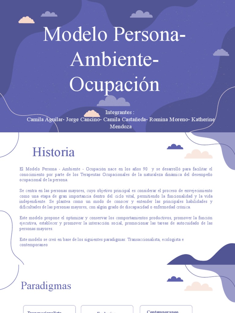 Modelo Pao | PDF | Terapia ocupacional | Cognición