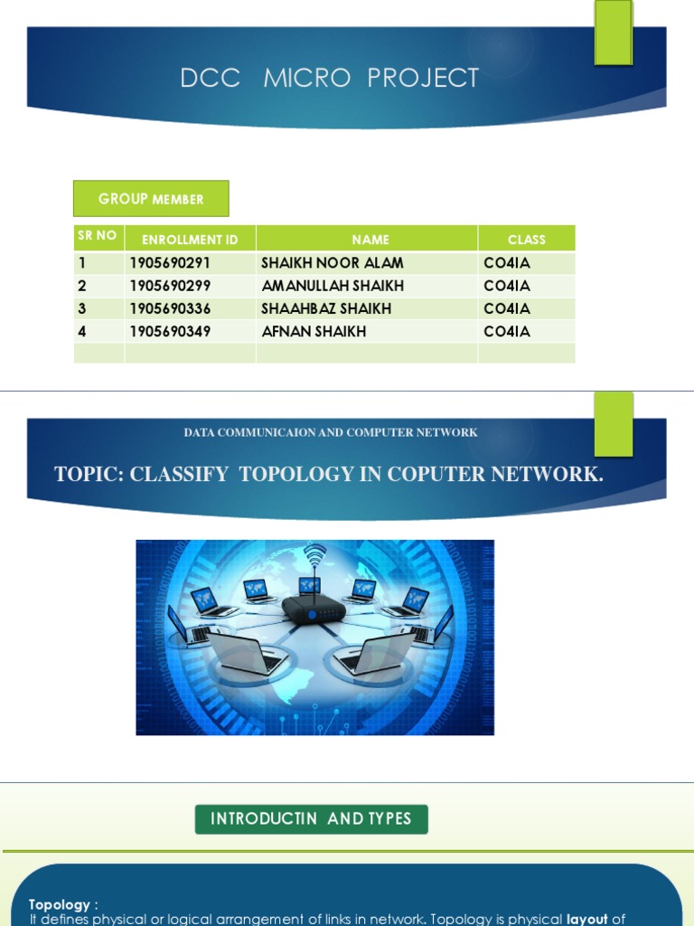 DCC Micro Project | Download Free PDF | Network Topology | Computer Network