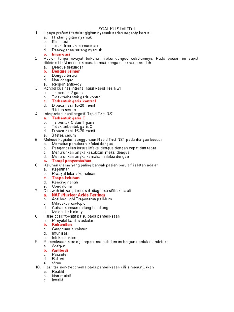Soal Kuis Imltd 1 | PDF