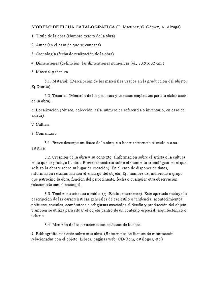 Modelo de Ficha Catalográfica | PDF