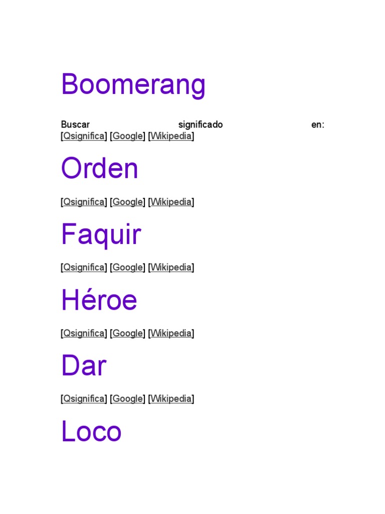 Palabras Aleatorias en Español (Vol. 8) | PDF
