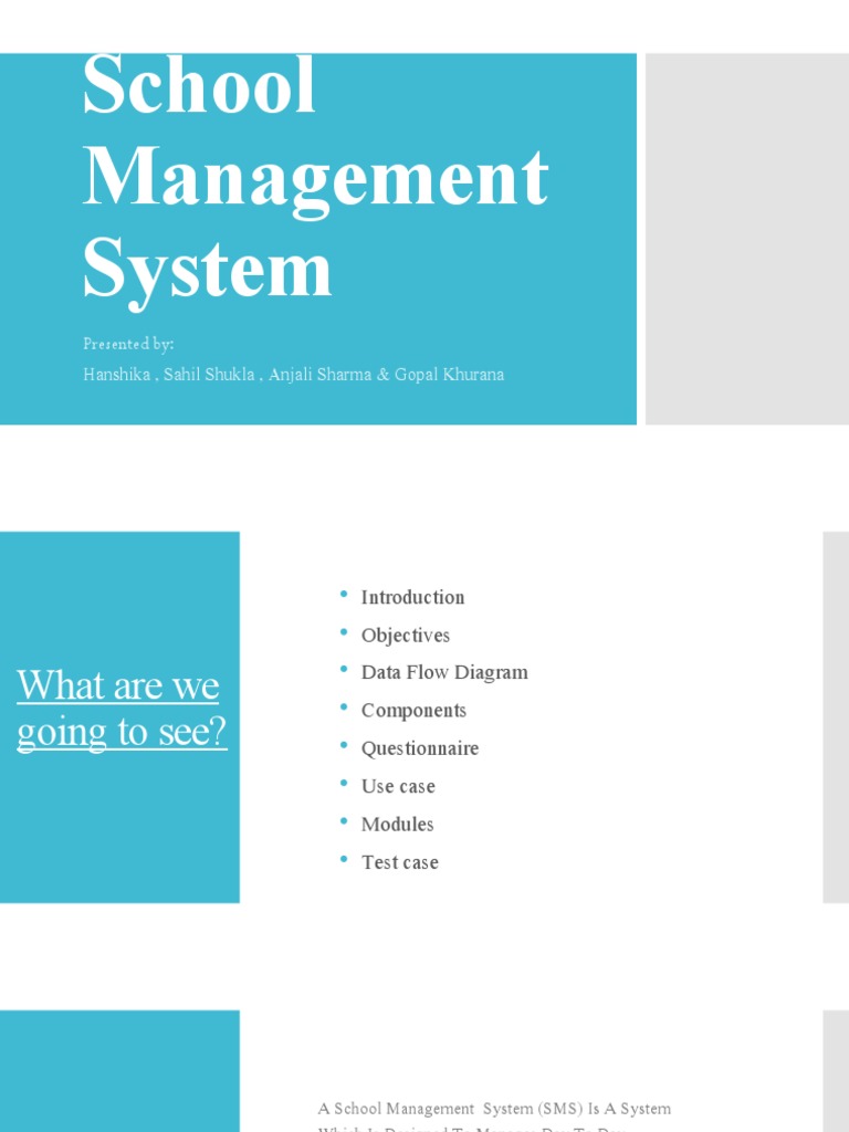 School Management System | PDF | Databases | Computer Data
