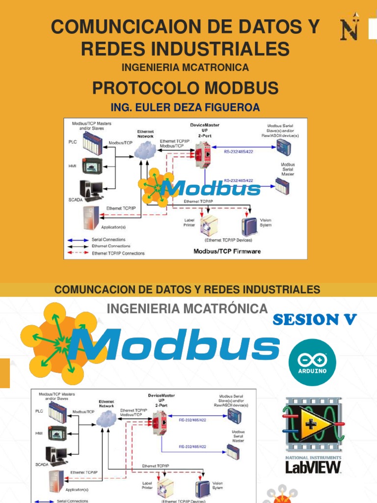 Sesion - V - Modbus TCP (Arduino - Labview - S7 - 1200) | PDF ...