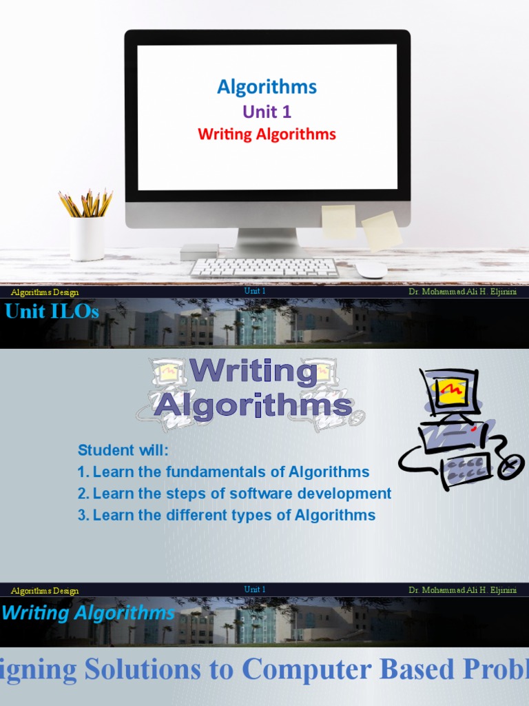 Unit 1-Algorithm Design | PDF | Algorithms | Input/Output